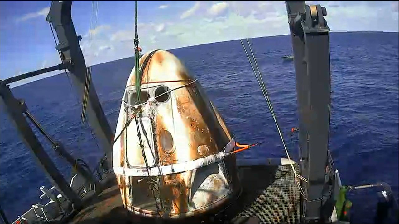 Spacexs Crew Dragon Returns To Port As Nasa Praises Successful Launch
