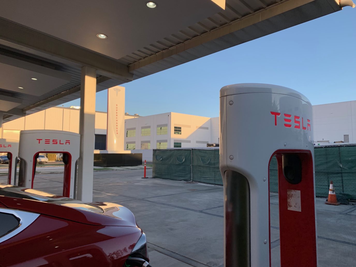 Tesla Installing Supercharger V3 At La Design Center Ahead Of Model Y Event