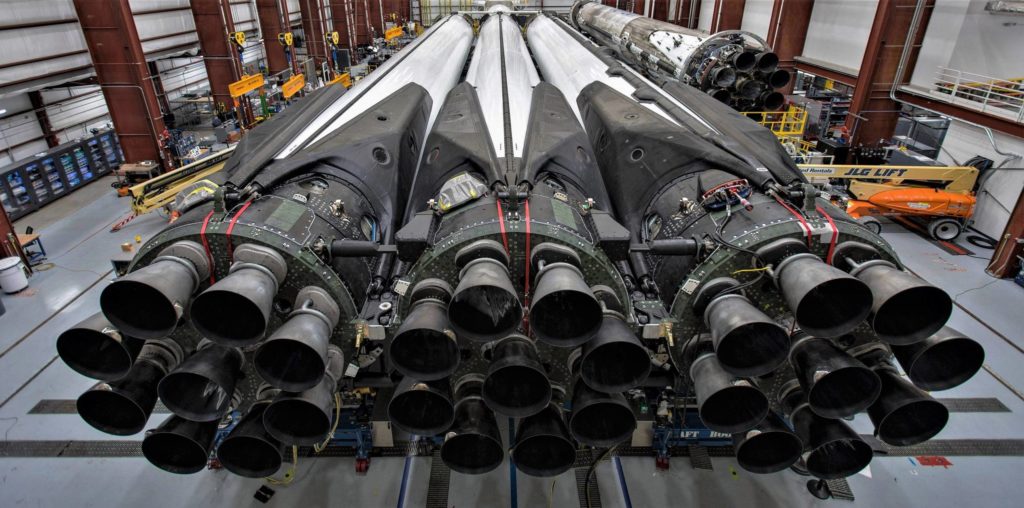 SpaceX reveals Falcon Heavy Block 5 in first official photo, timelapse SpaceX reveals Falcon Heavy Block 5 in first official photo, timelapse