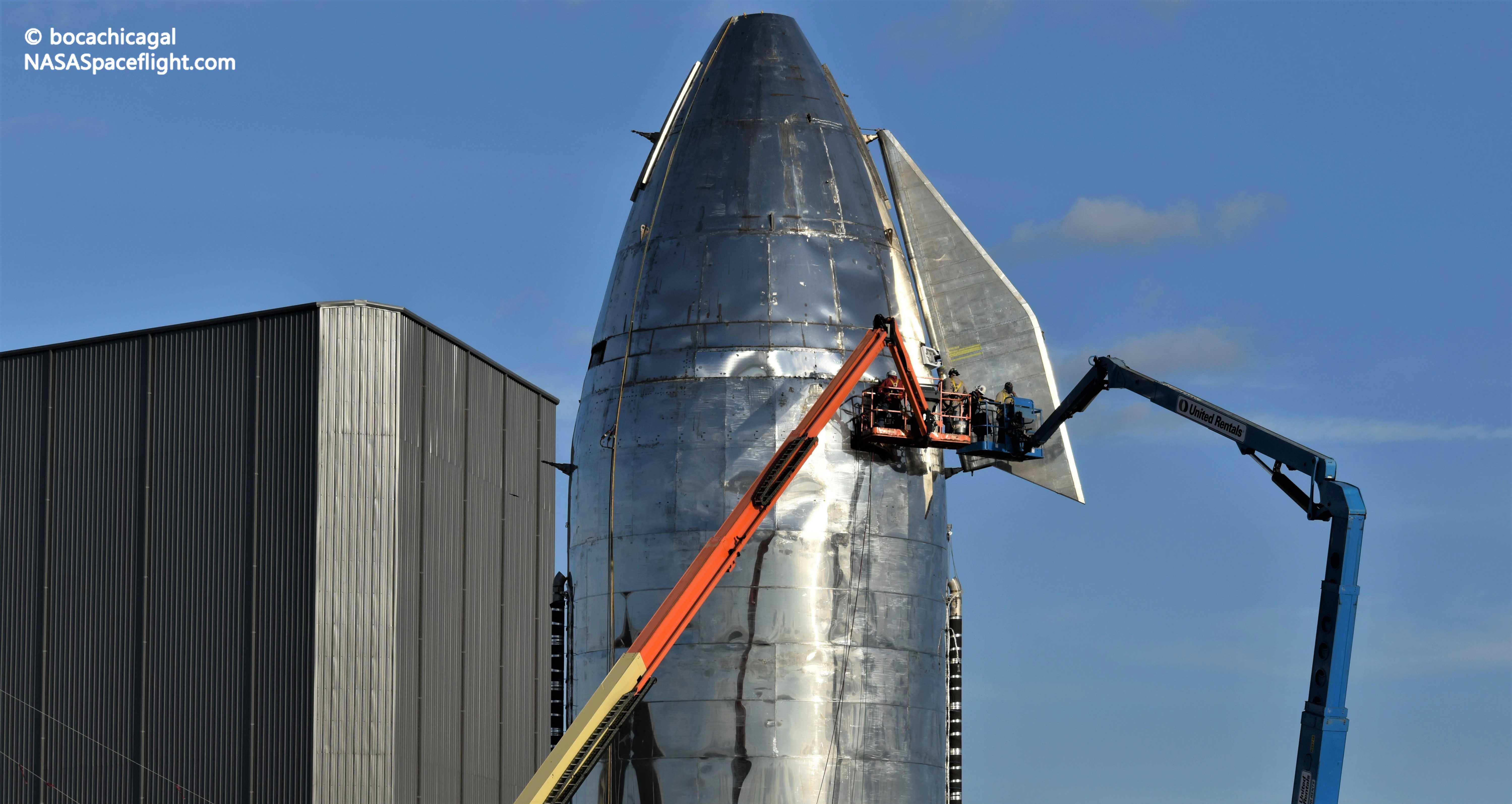 SpaceX installs Starship Mk1 rocket's flaps for the second time in ... SpaceX installs Starship Mk1 rocket's flaps for the second time in ...