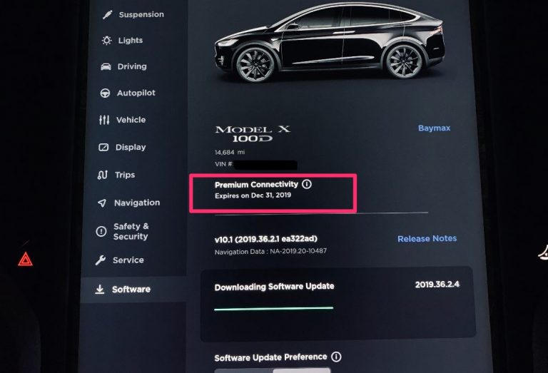 Tesla Owners Can Now View Their Premium Connectivity Expiry Dates