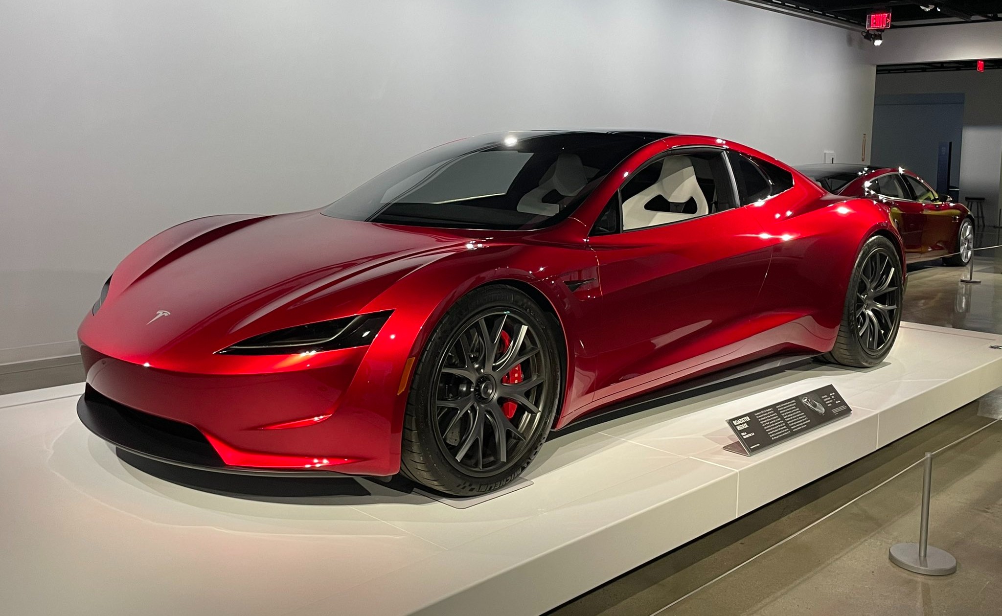 Tesla Roadster SpaceX Package s Shocking 0 60 Mph Time Teased In Museum