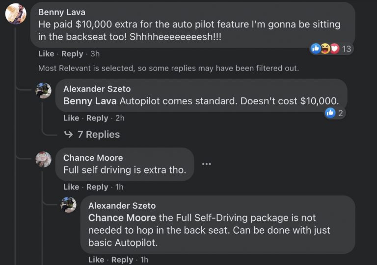 Backseat Tesla Model 3 Driver Arrested After Misusing Autopilot