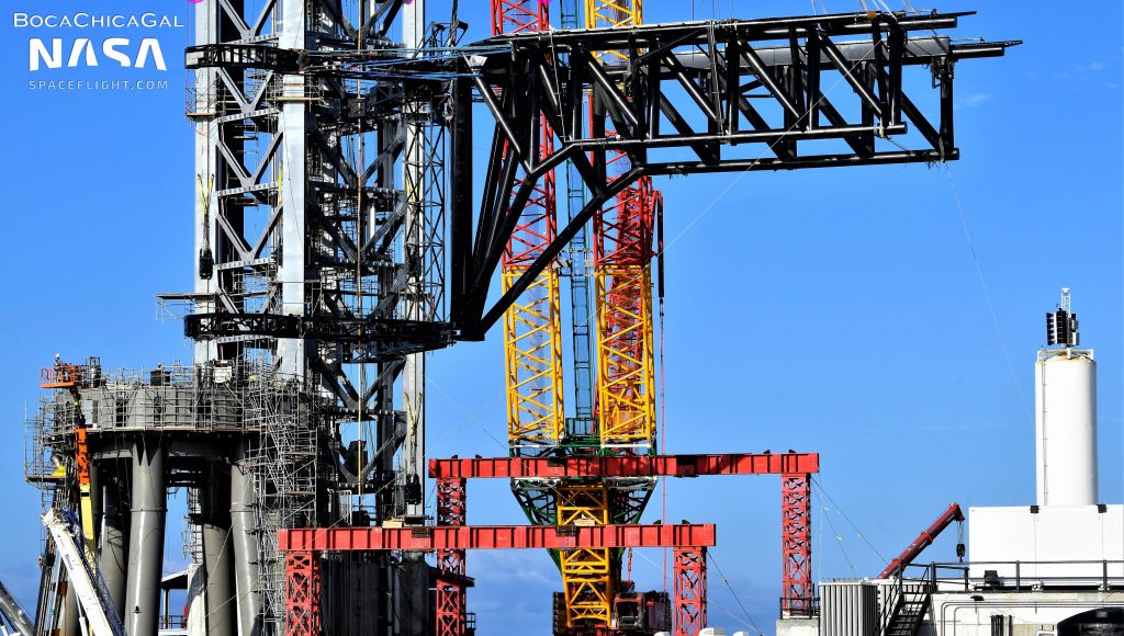 SpaceX begins installing 'Mechazilla' arms designed to catch Starship ... SpaceX begins installing 'Mechazilla' arms designed to catch Starship ...