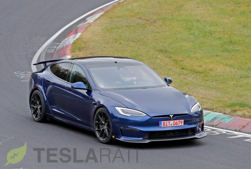 Tesla Model S Plaid s active aero mesmerizes in the Nurburgring VIDEO
