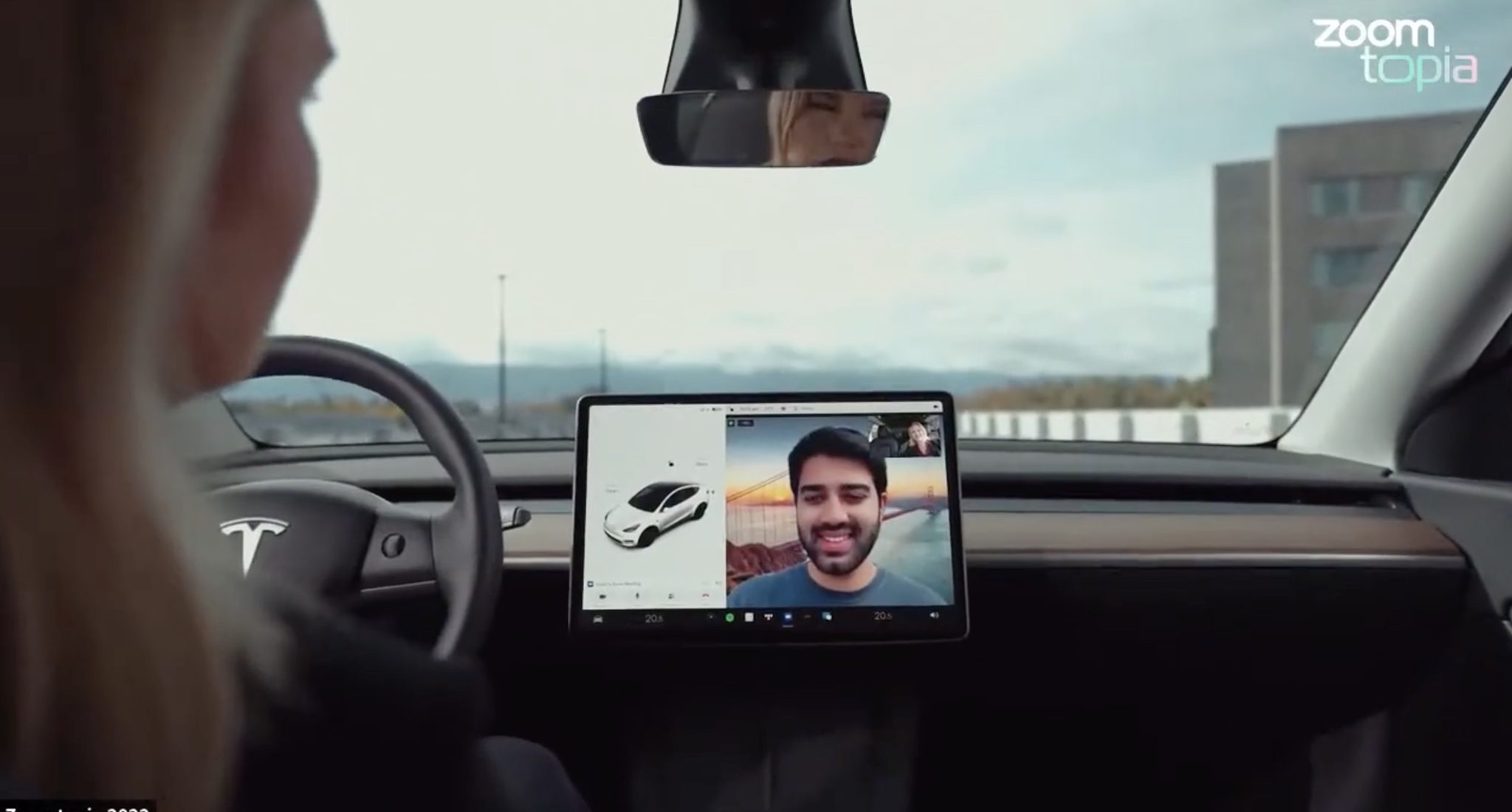 Tesla vehicles to get Zoom video conference features Tesla vehicles to get Zoom video conference features