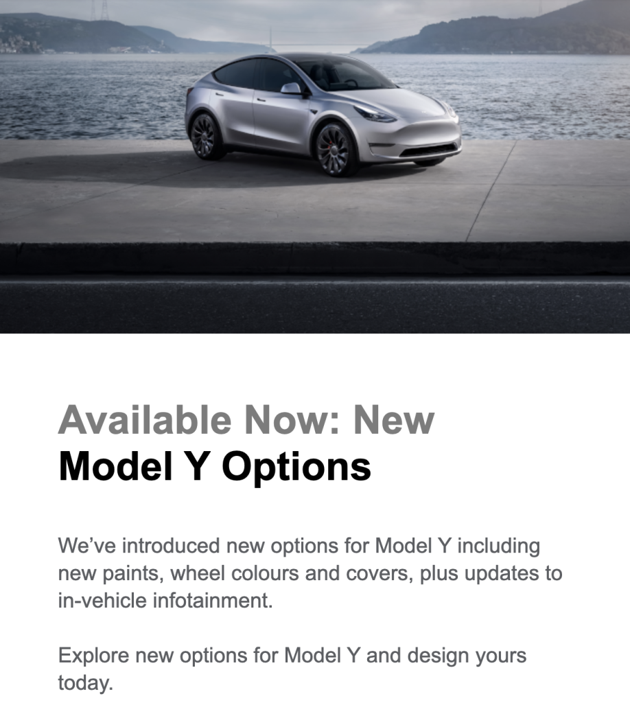 New Tesla Model Y options pop up in Australia