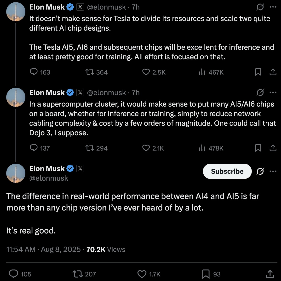 Elon Musk explains why Tesla stepped back from Project Dojo