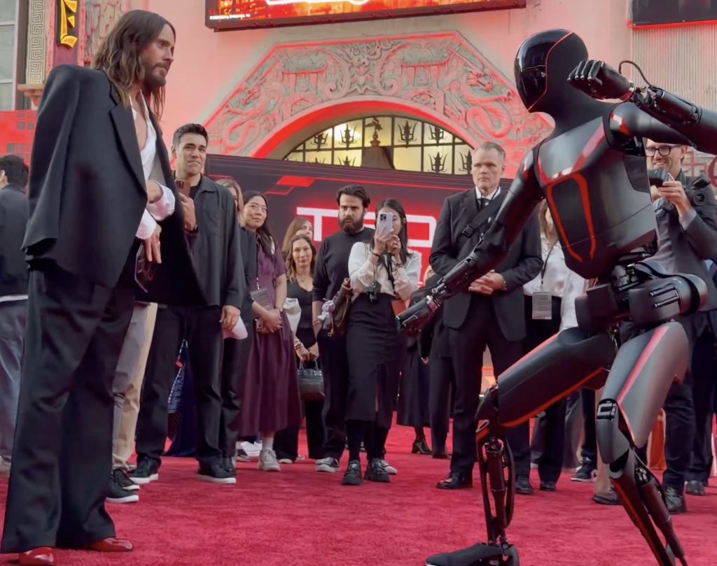 Tesla Optimus steals the show during TRON: ARES premiere