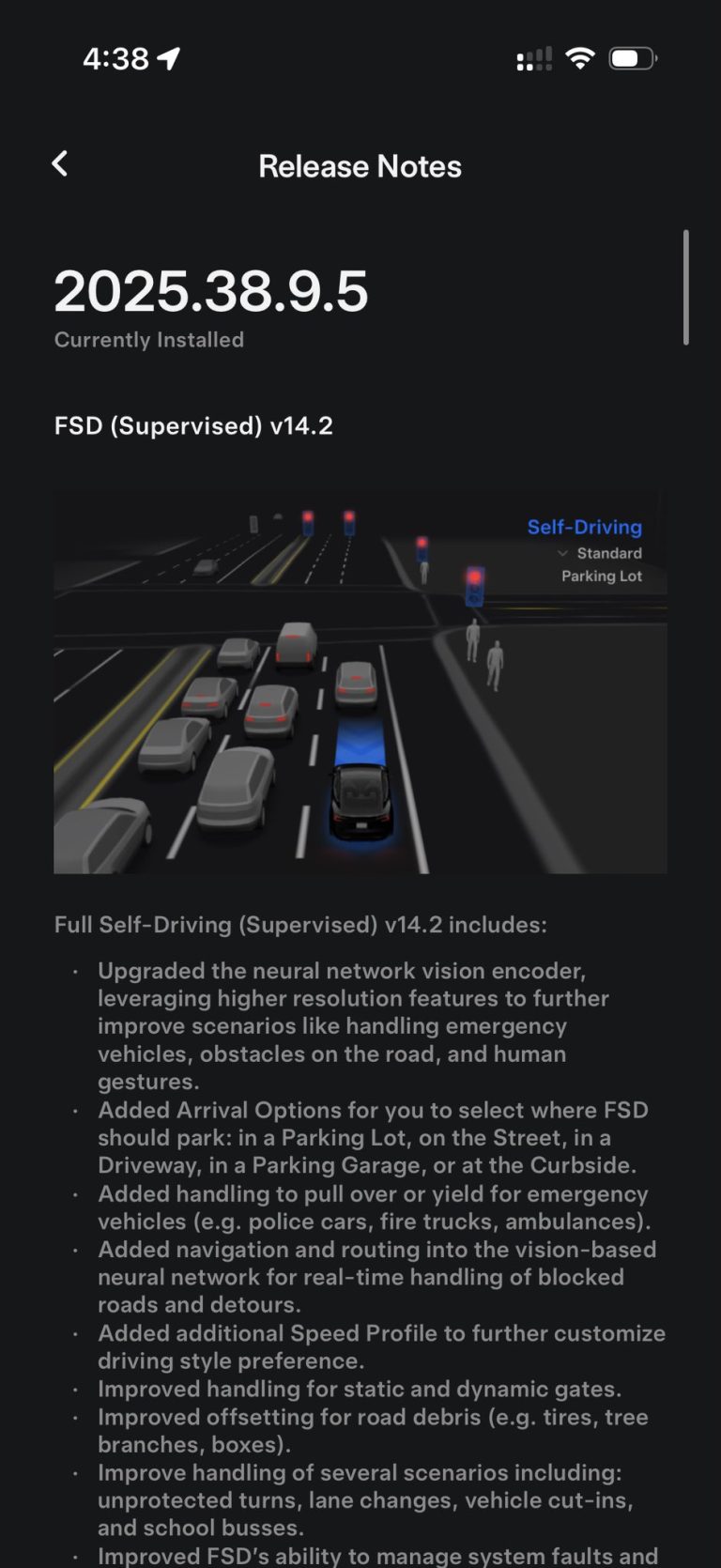 Tesla FSD V14.2 starts rolling out to initial batch of vehicles
